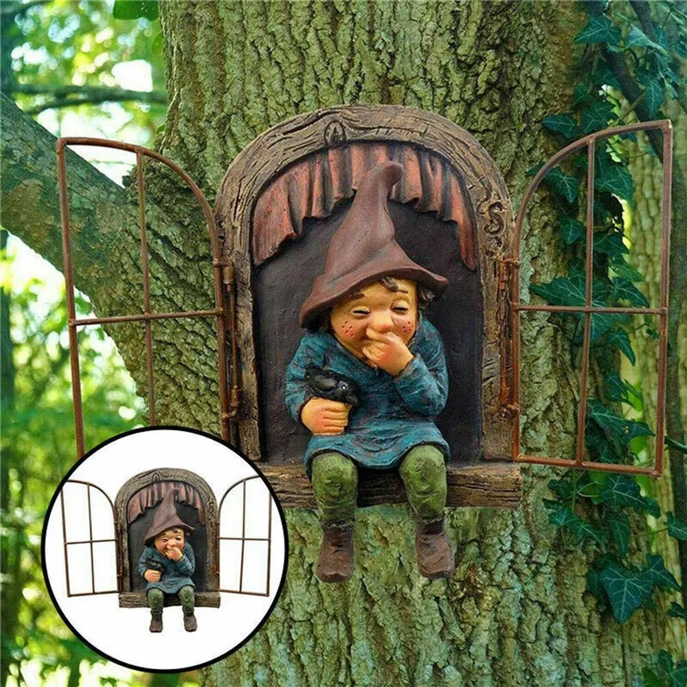 Whimsical Dwarf Garden Statues: Hand-Painted Resin Sculptures for ...