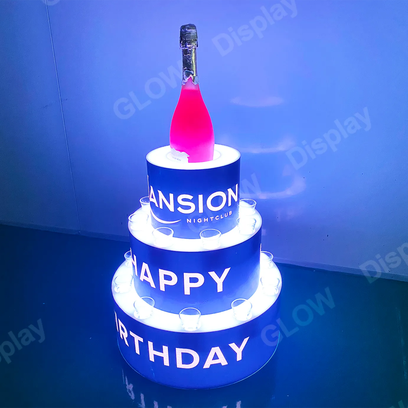 LED Cake Stand | Illuminated 3 Tier Party Cake Bar VIP Events, Lounge ...