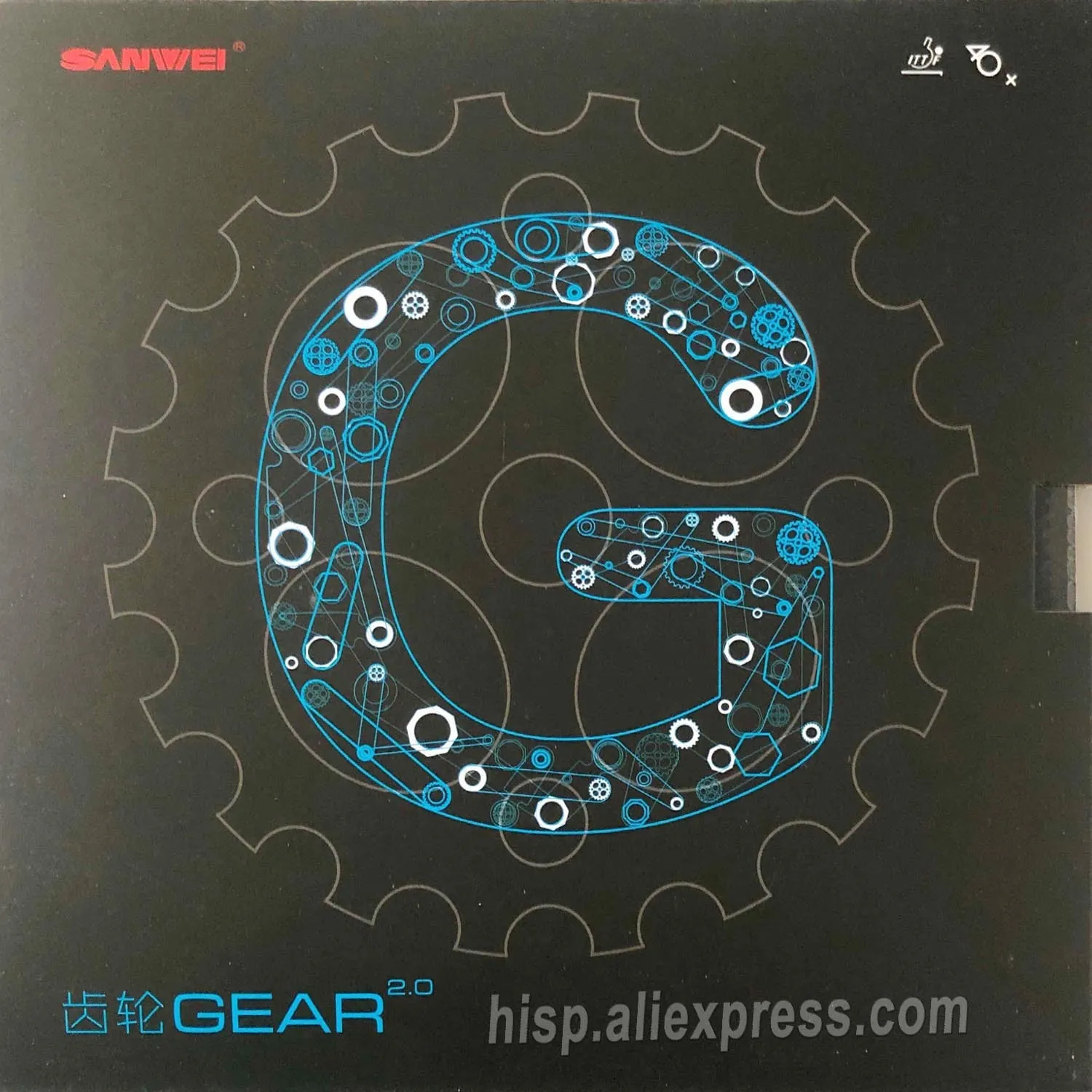 DHgate.com:SANWEI GEARS 20 Sticky Backhand Counterattack Table Tennis ...