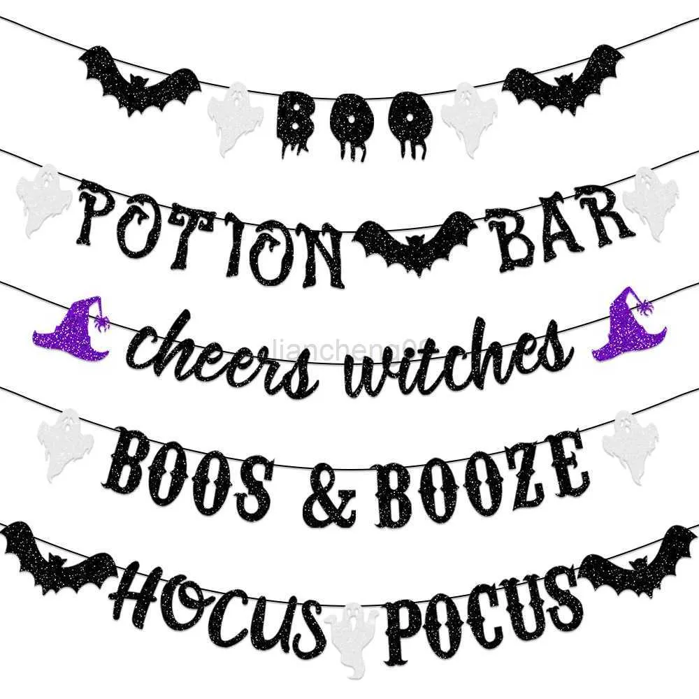 DHgate.com:Halloween Banner Garland, Paper Banner, Horror Bat Ghost ...