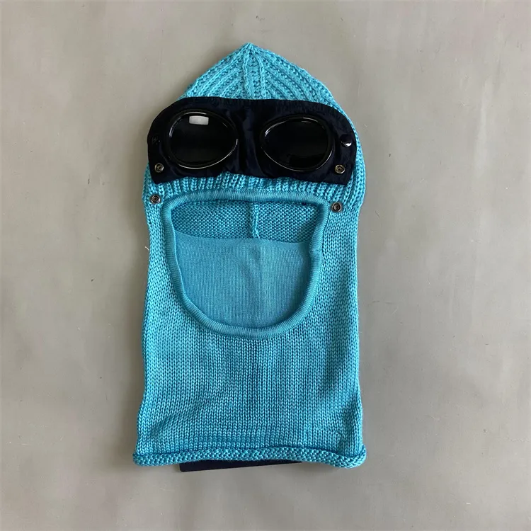 Windproof Face Mask Beanie - 2 Lens, Cotton Knit Skull Cap, Outdoor ...