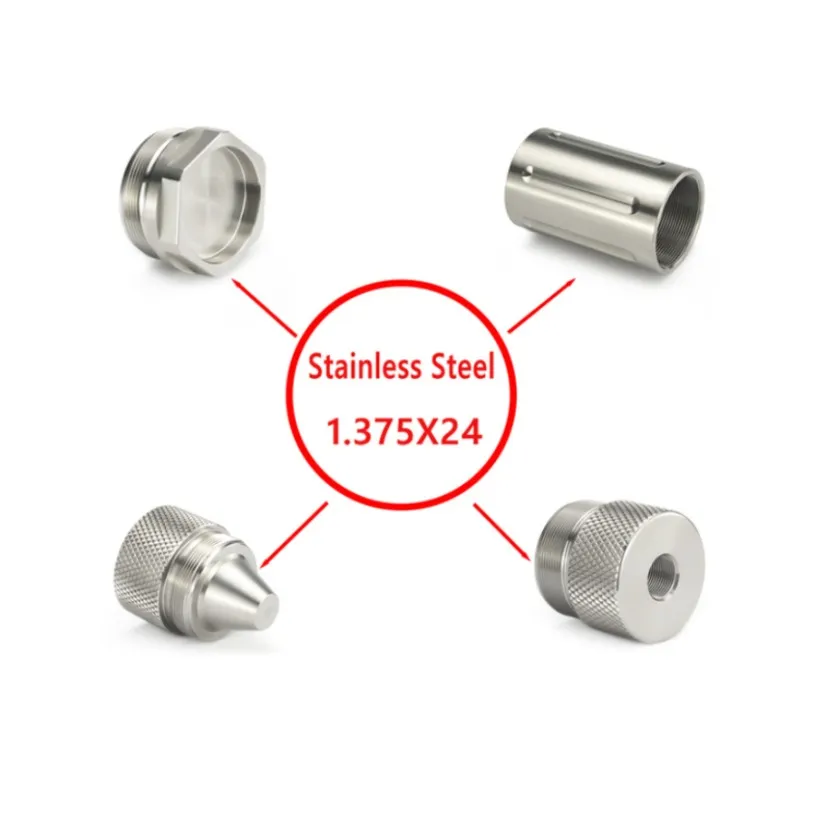 304 Stainless Steel Replacement Parts 1/2x28 5/8x24 End Extension Tube ...