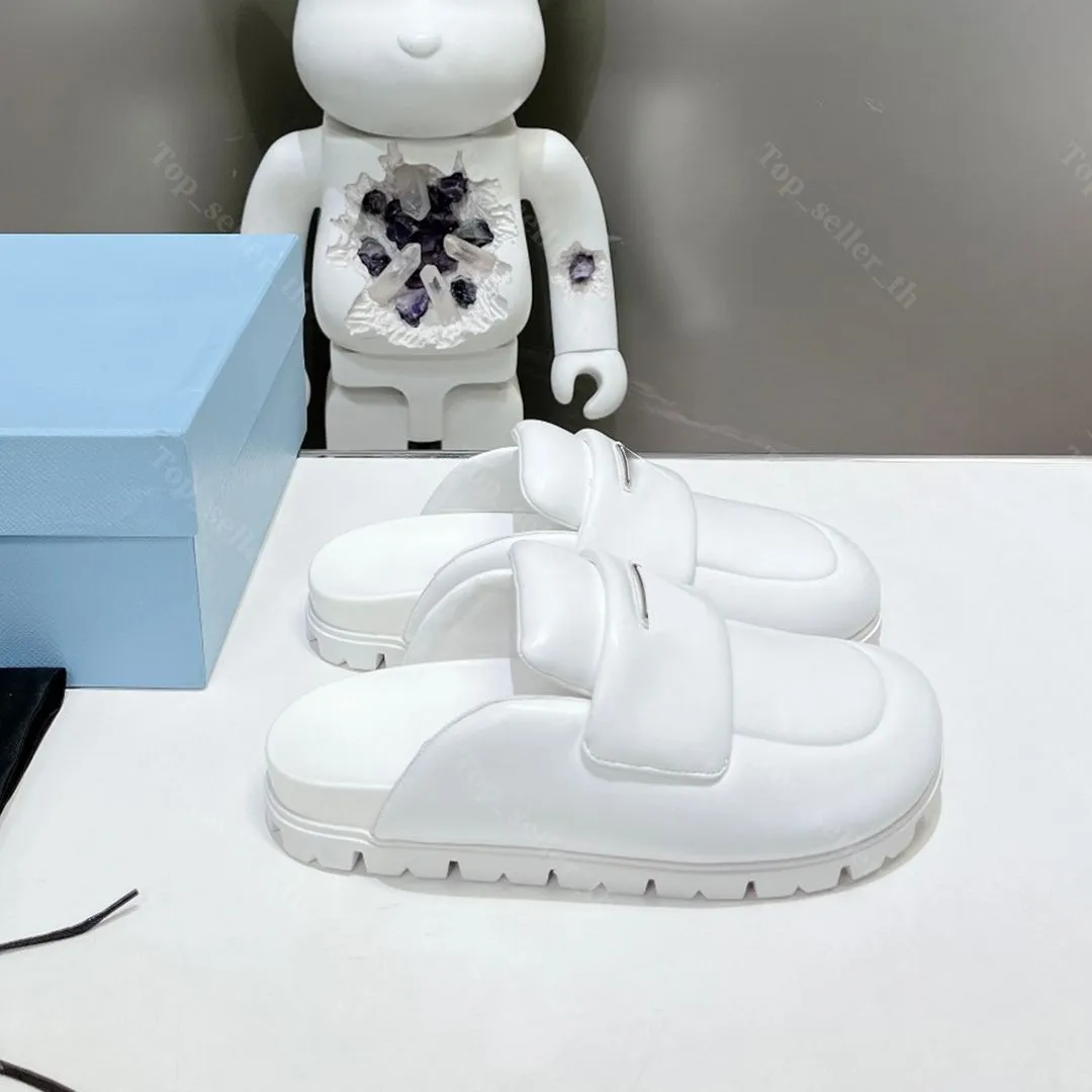 Luxury Soft Padded Designer Slipper With Nappa Leather Slide, Metal ...