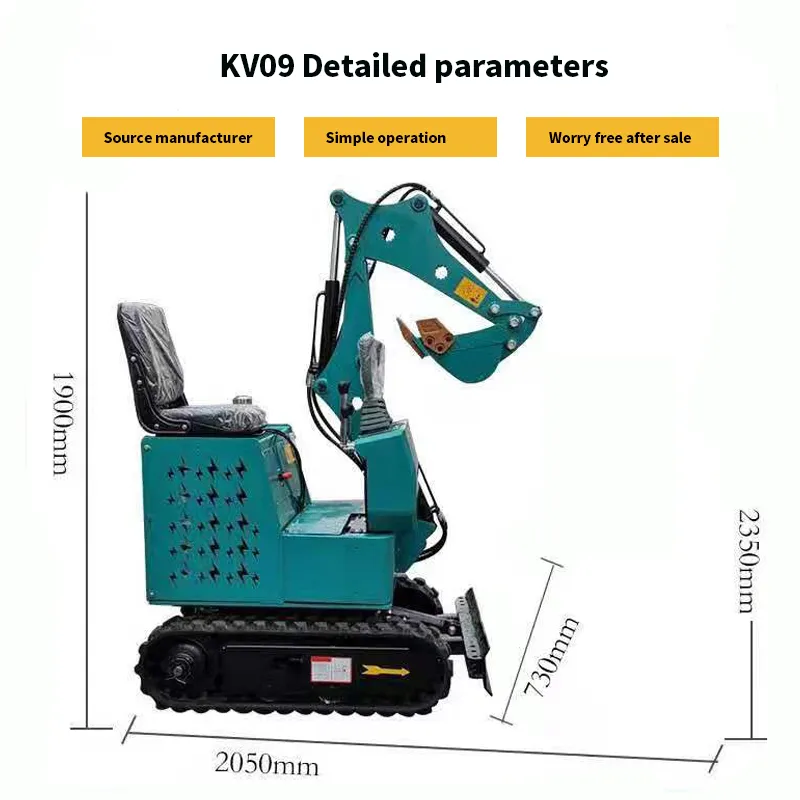 Compact Mini Excavator KV09 - Versatile Small Excavator, Powerful ...