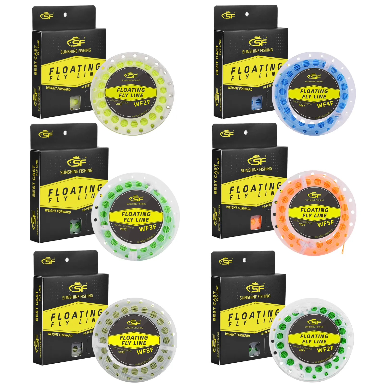 DHgate.com:Bi-Color SF Fly All Viz Braid Fly Fishing Line: Welded Loop ...