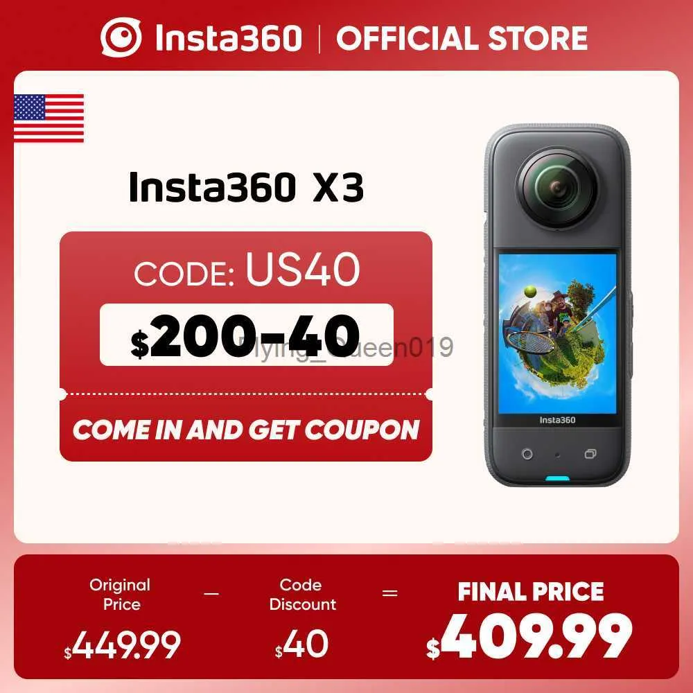 DHgate.com:Insta360 X3 360-Degree Action Camera - 48MP Sensor, 5.7K 360 Video, 72MP Photos ...