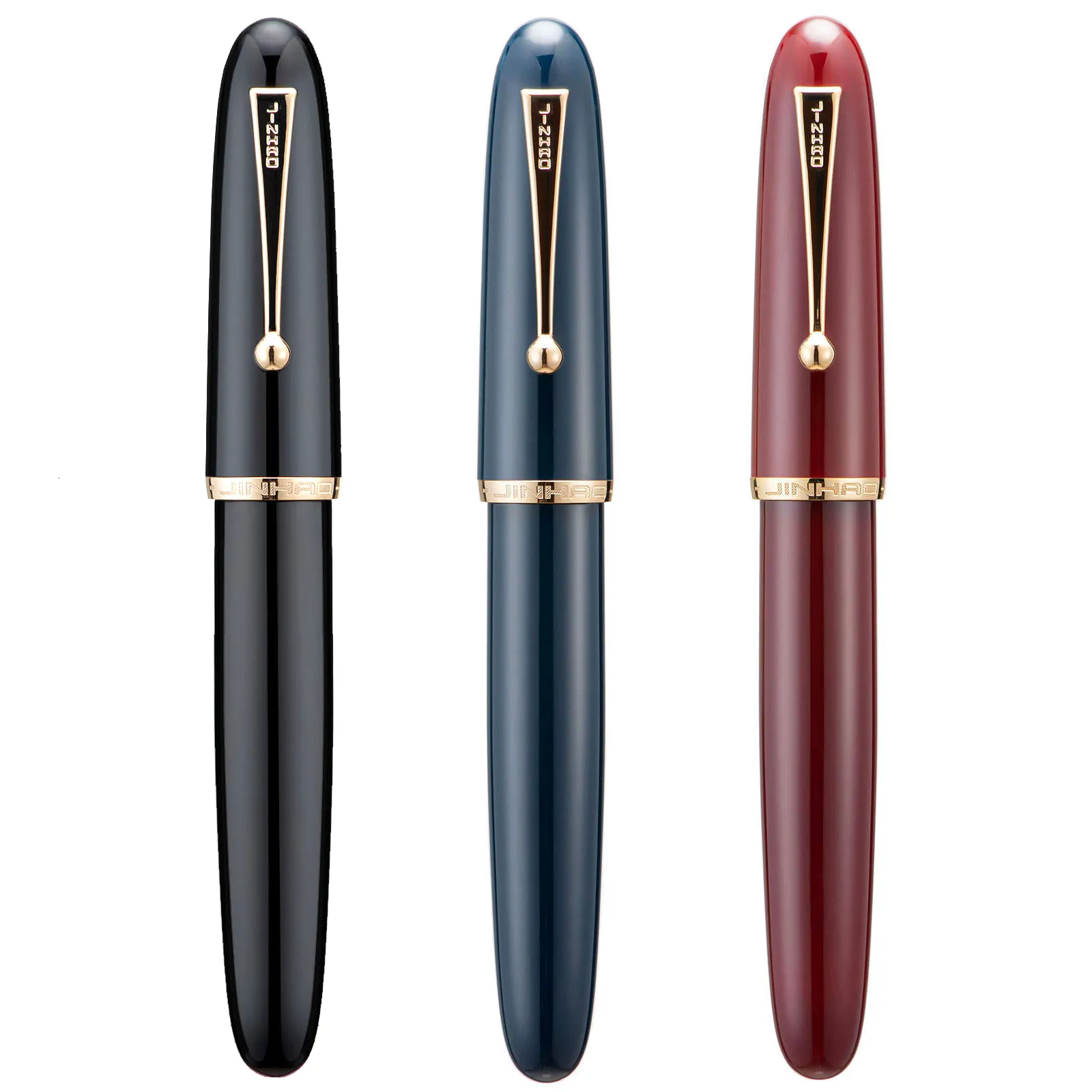 Jinhao 9019 Fountain Pen Set 3 Pens - Fine/Medium Nibs, Large Ink ...