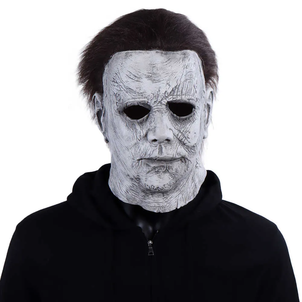 Horror Bloody Latex Michael Myers Killer Mask For Men For Halloween ...
