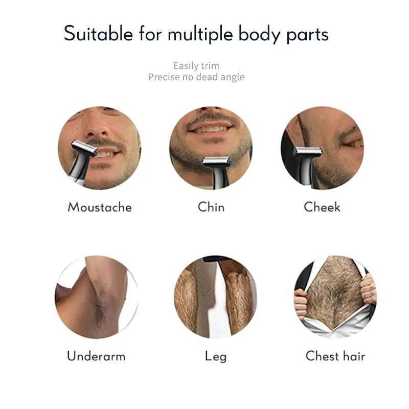 Electric Pubic Hair Trimmer For Men Sensitive Groin And Body Pubic Hair ...