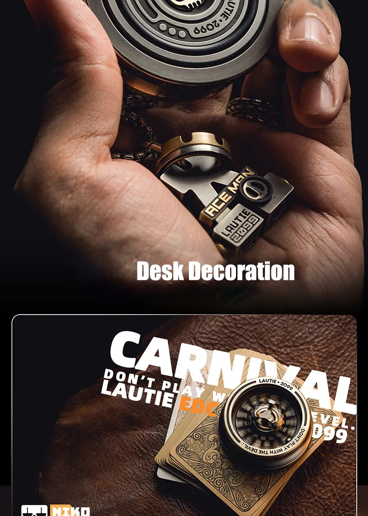 Lucky Turntable Spinning Top: Premium EDC Fidget Spinner & Desk ...