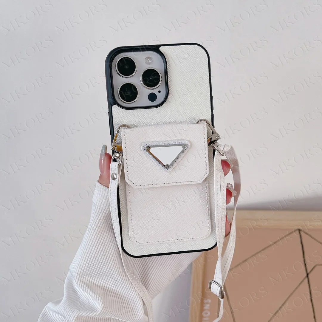 Luxury Leather Triangle Phone Case For IPhone 15 14 13 12 11 Pro Max X ...