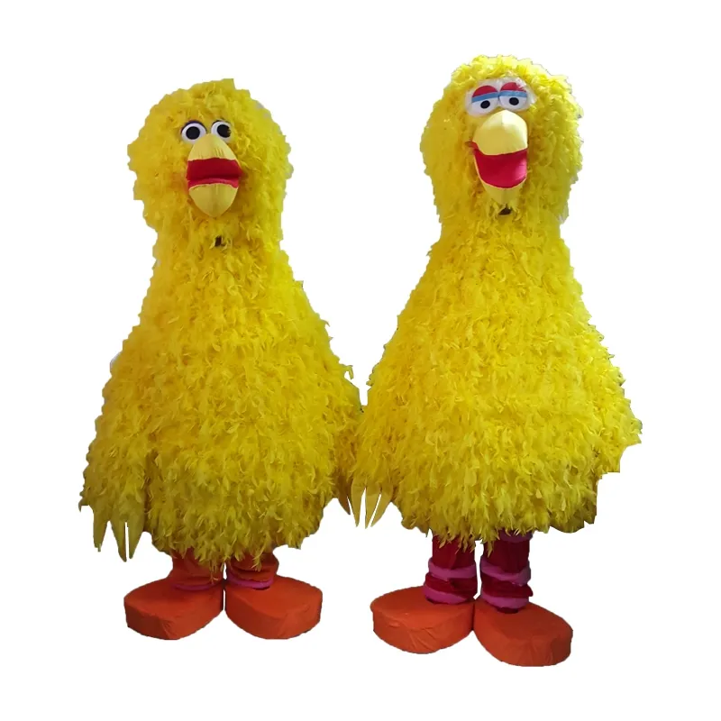 Yellow Big Bird Mascot Costume Adult Carnival Halloween Christmas Fancy ...