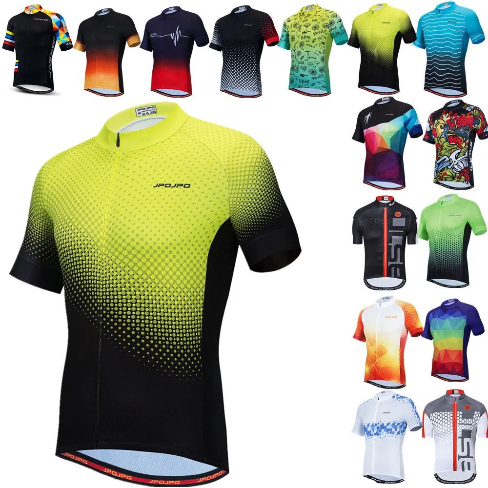 DHgate.com:Yellow Cycling Jersey for Men: Breathable MTB Bicycle Shirt ...