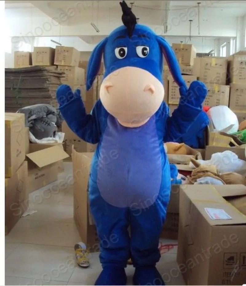DHgate.com:2024 Eeyore Donkey Mascot Costume Animal Carnival Fancy ...