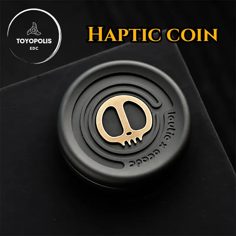 Spinning Top EDC Coin Fidget Spinner Haptic Metal Toy For ADHD Autism ...