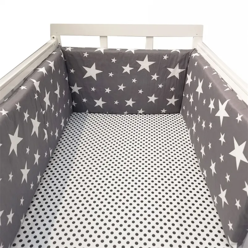 Extra Long Crib Rail Padding 200/30cm Soft Cotton Crib Bumper For Full ...