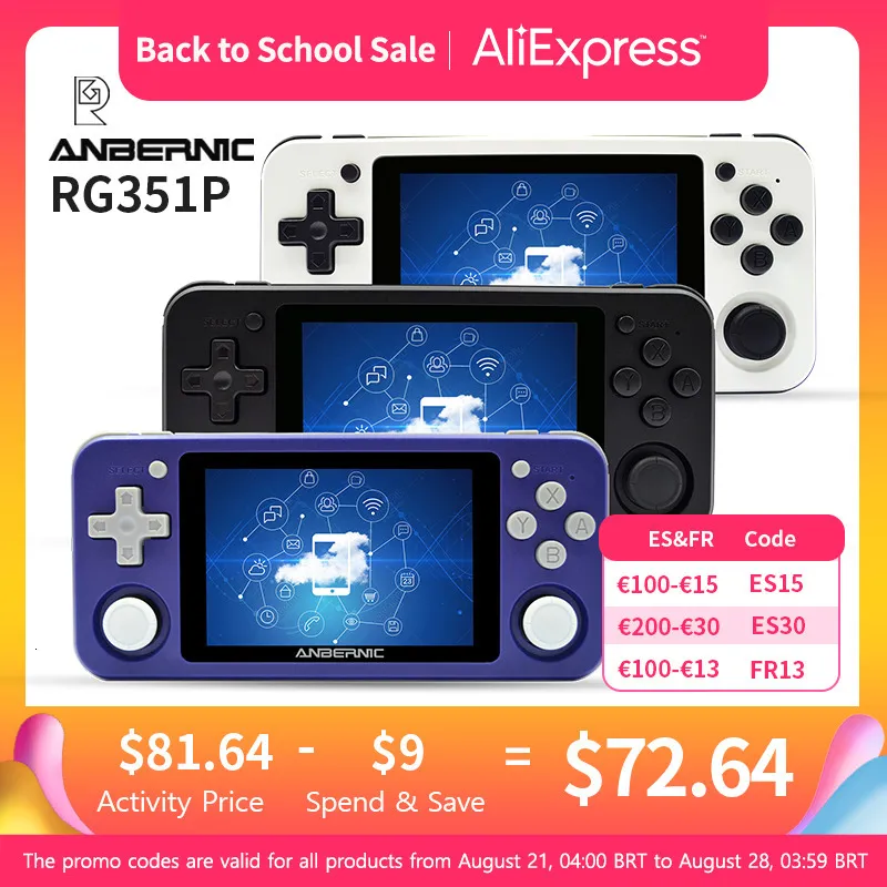 Retro Handheld Game Console With 2500 Games Anbernic Rg351m Rg351p