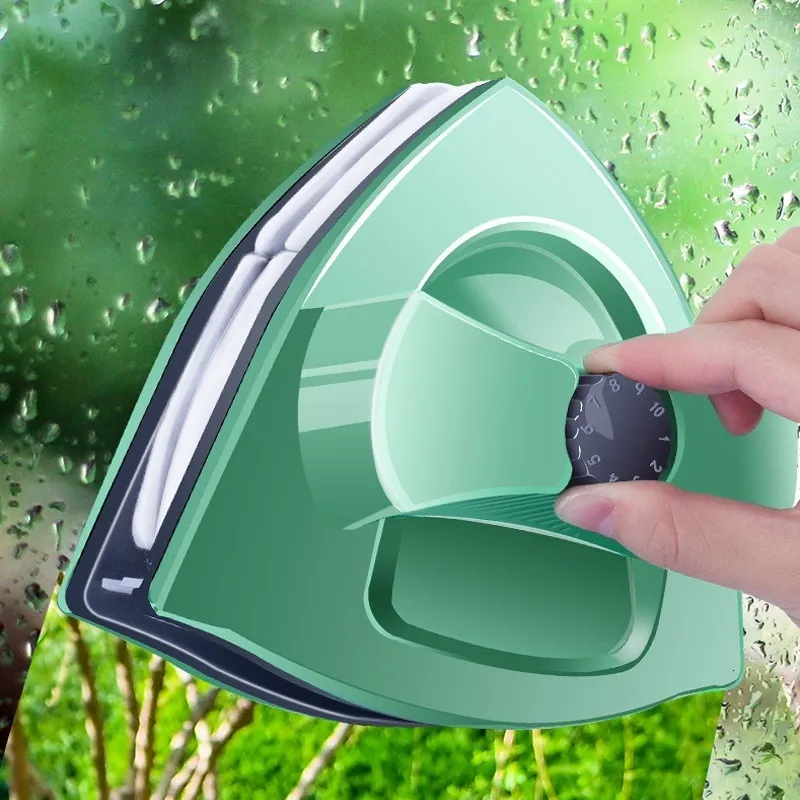 Adjustable Magnetic Window Cleaner - Double-Sided Glass Cleaning Brush ...