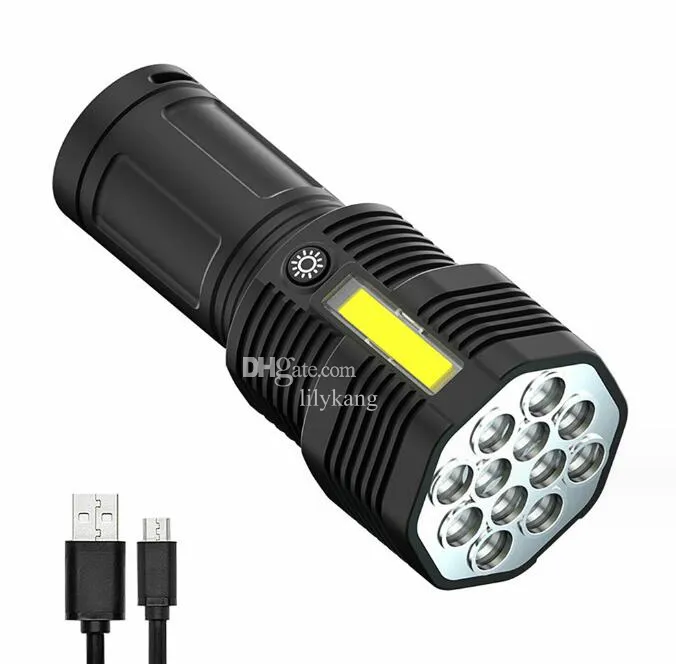 DHgate.com:Portable 3 Light Modes Flashlight Bright USB LED ...