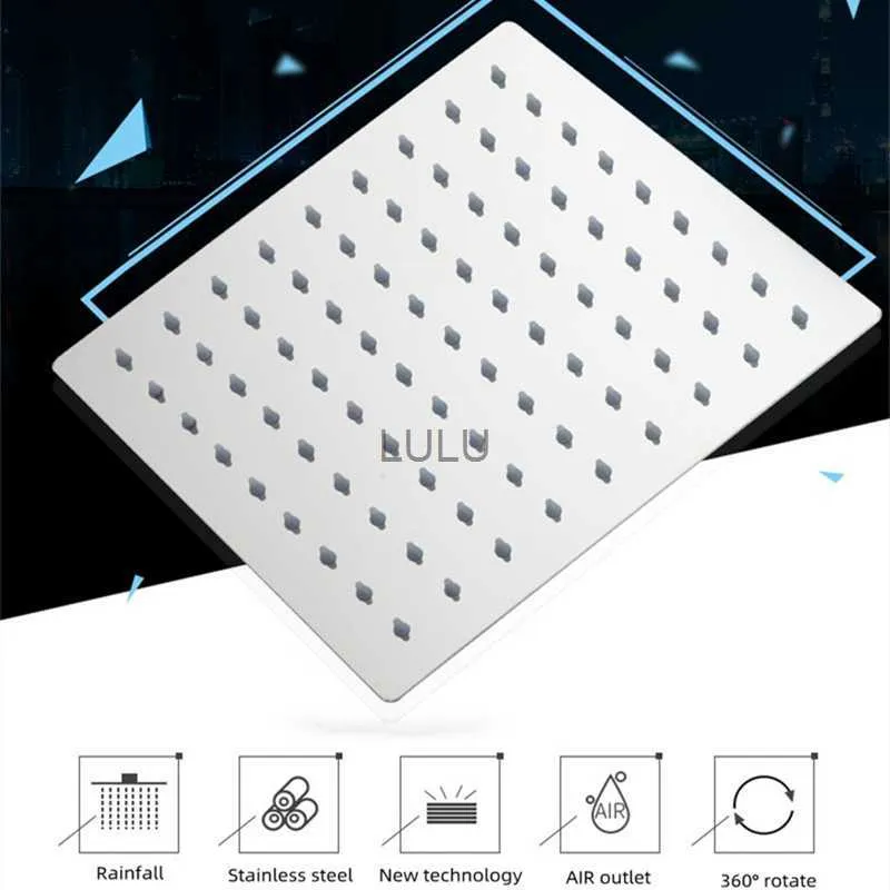 DHgate.com:Material Finish Inch Rainfall Shower Head with Self-Cleaning ...