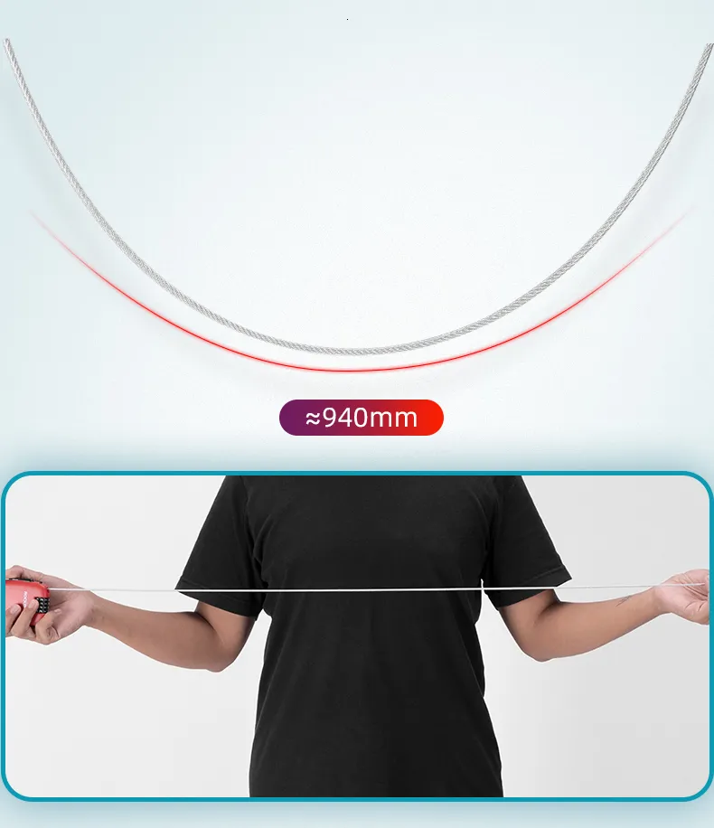 Bike Locks ROCKBROS Portable Password Bike Lock Motorcycle Helmet Wire ...