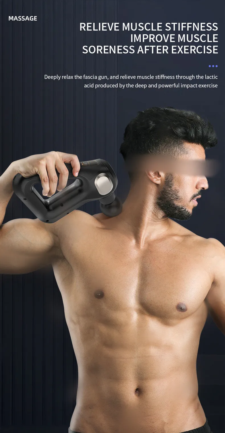 Massage Gun: Triangle Muscle Massager for Home, Vibration Fitness ...