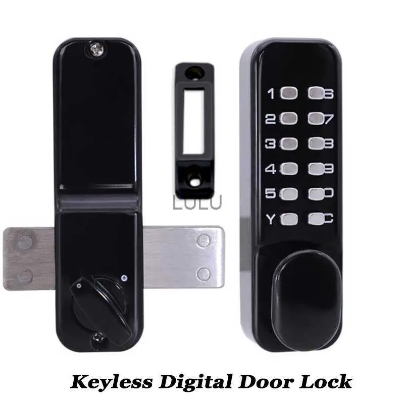 Digital Door Lock with Mechanical Deadbolt - Waterproof Outdoor Lock ...
