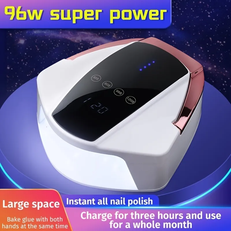 Fingernail Polish Dryer: Portable Cordless Gel Nail Lamp with Auto ...