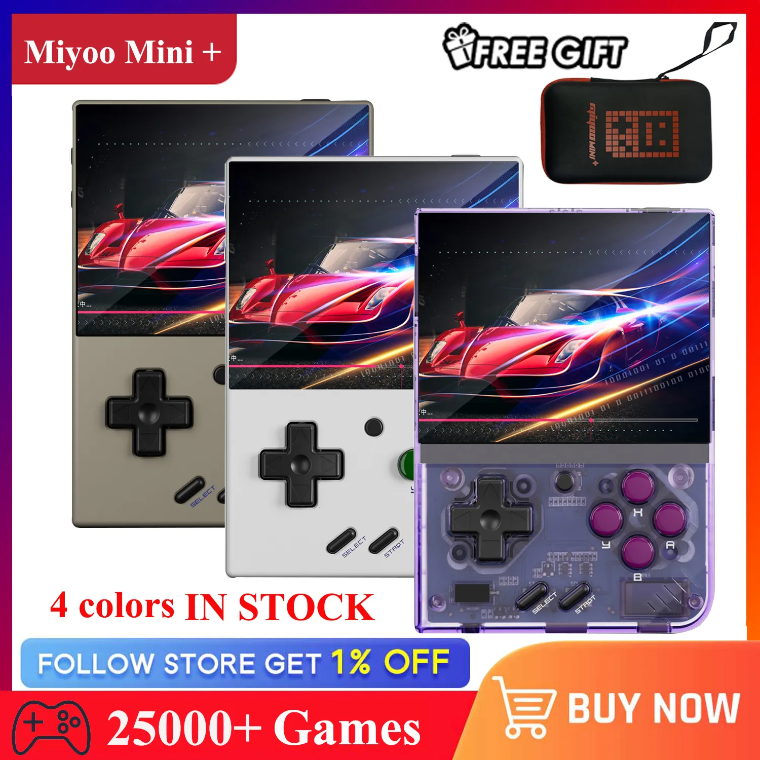 Portable Game Players: Miyoo Mini & Miyoo Mini Plus V2 Mini Retro ...