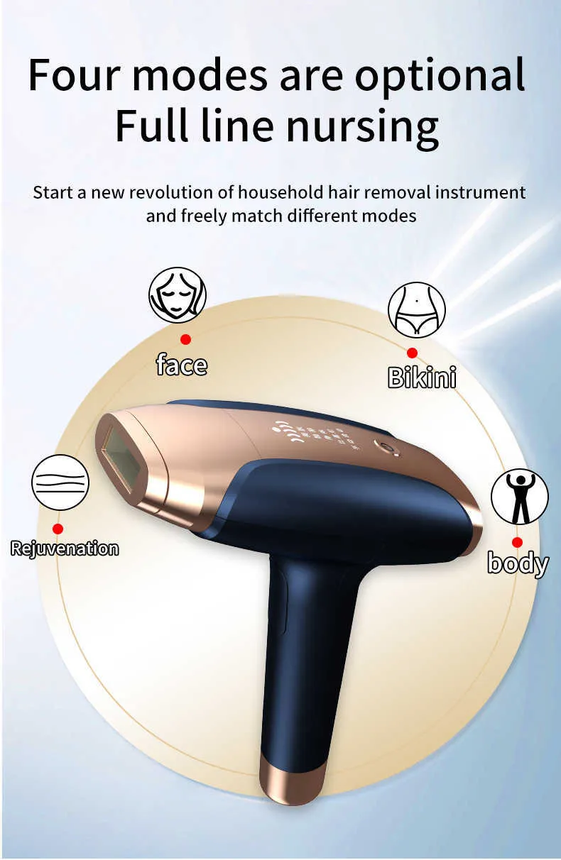 Rechargeable 3 in 1 IPL Diode Laser Hair Removal Epilator with 3-4 ...