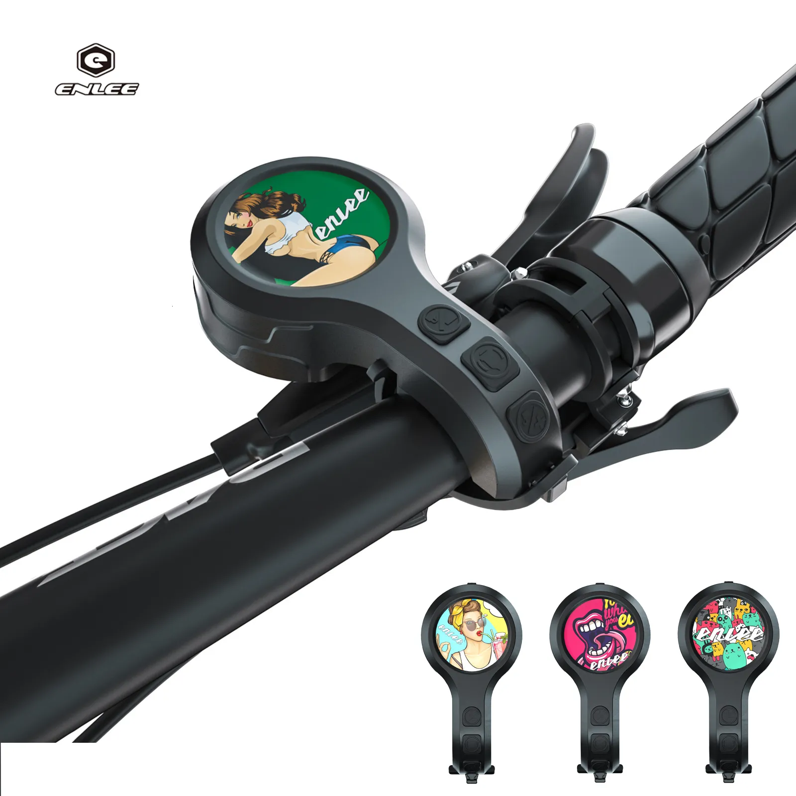 DHgate.com:2024IPX5 Waterproof USB Rechargeable Bicycle Horn, 130dB Electronic Bike Bell with 5 ...