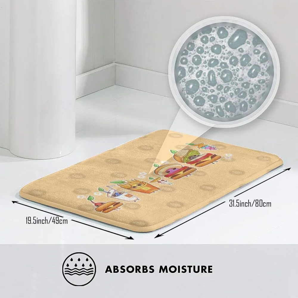 Burger Pikmin Polyester Playseat Floor Mat Easy To Clean, Customizable ...