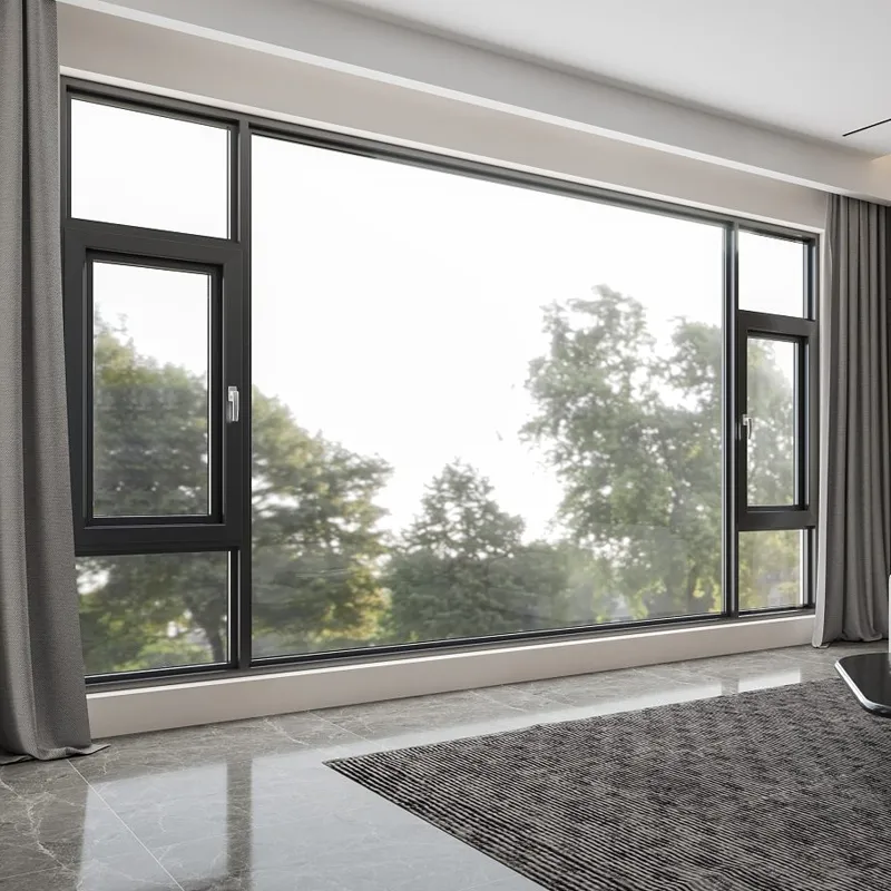 Aluminum Insulated Broken Bridge Doors and Windows with Hollow Tempered ...
