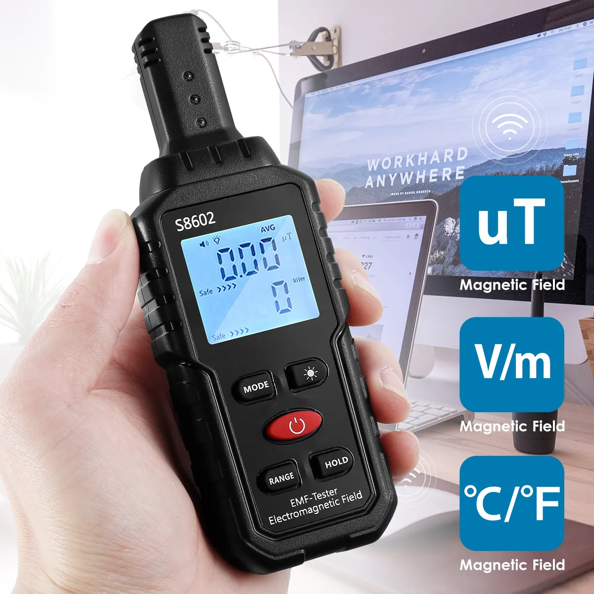 Wholesale 3 In 1 Emf Detector For Radiation Digital Lcd