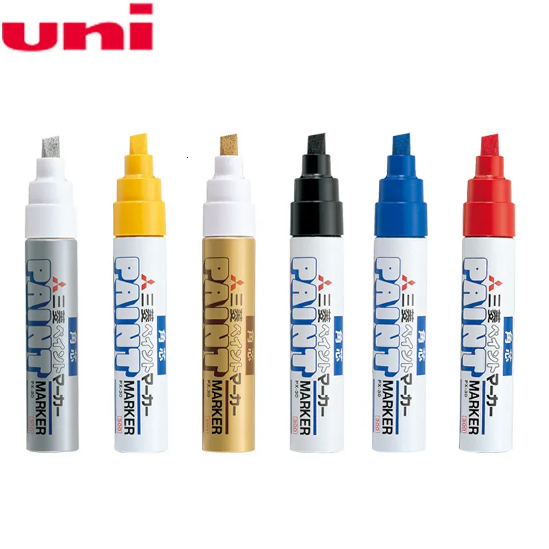 Uni Marker Pen PX-30 Paint Pen, Optional, Tilt Head, 4mm-8.5mm Thick ...