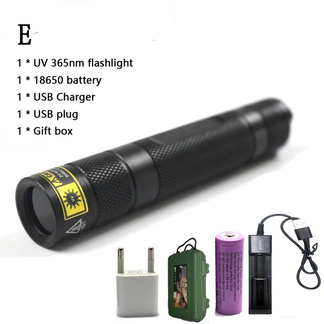 Portable 10W UV Flashlight With 365nm Wavelength For Pet Urine ...