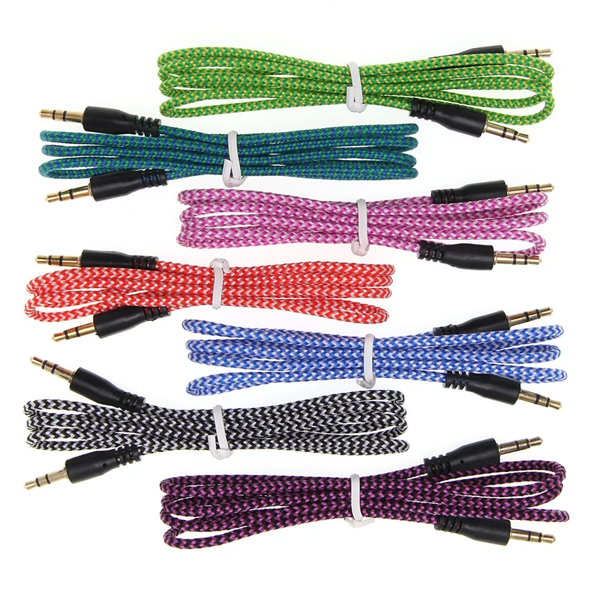 Aux Cable, 3.5mm Male To Male Audio Cable, Stereo Car Extension Cord Wire, For MP3, MP4 ...