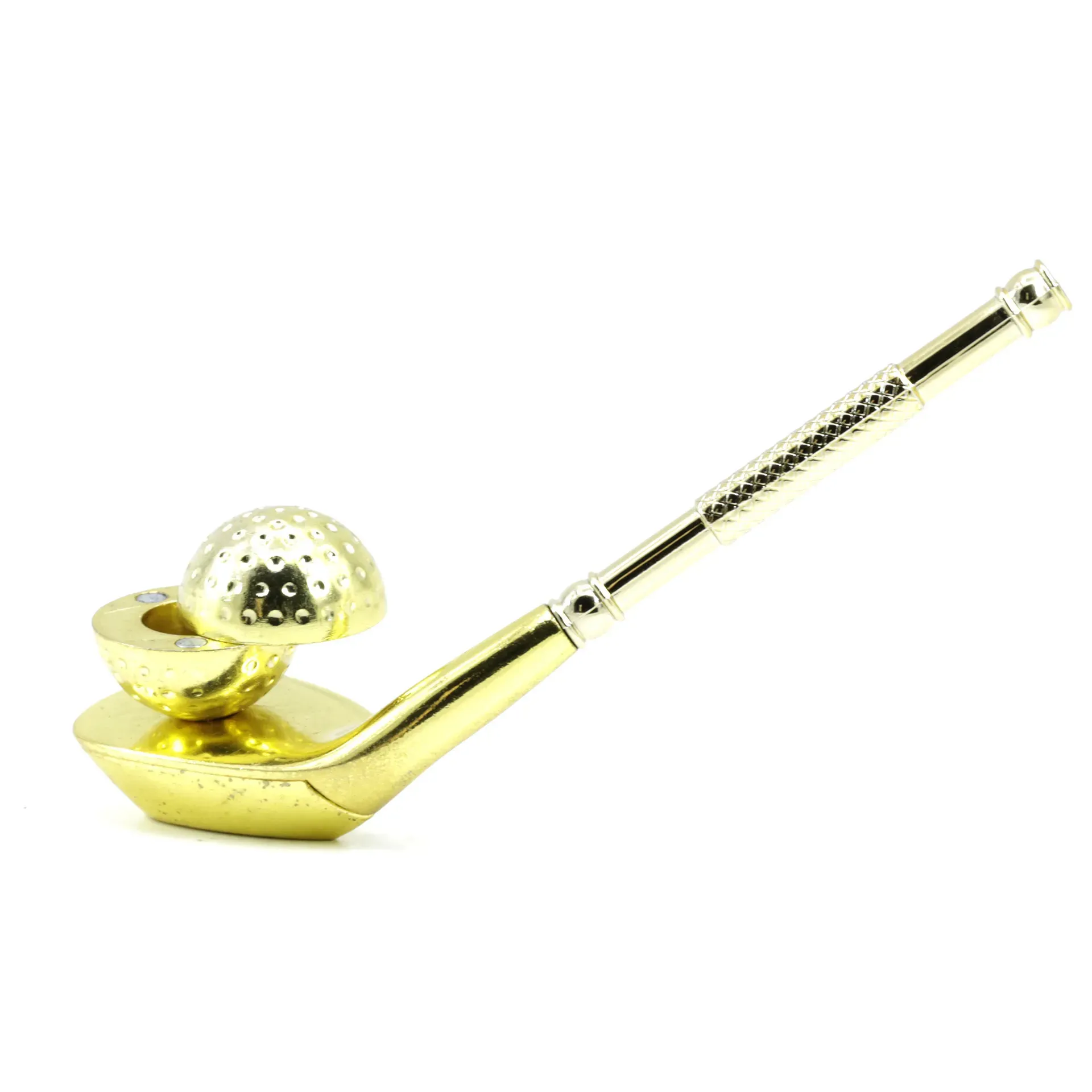 Metal Pipes Sharpener Length Golf Shape Pipe Tobacco Smoking ...