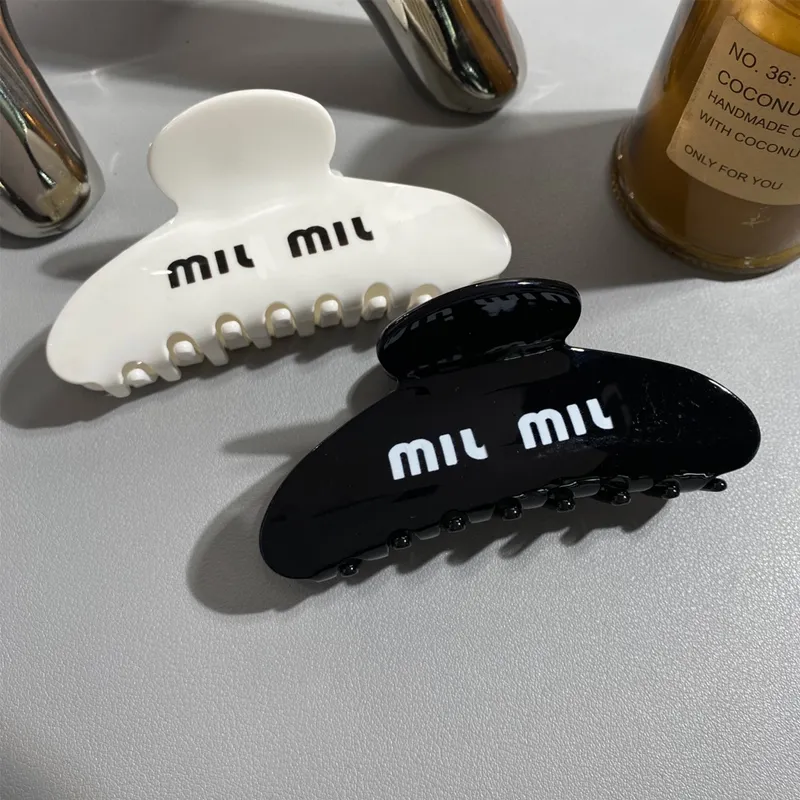 Acrylic Letter Hair Claw Clips Stylish Women's Clamps For Gifts And ...