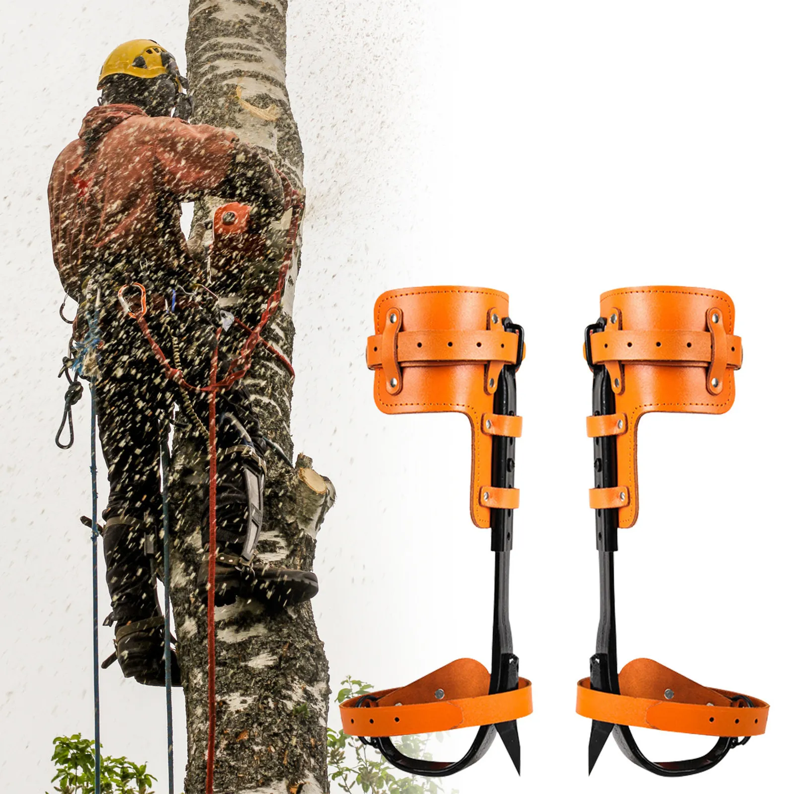 Adjustable Thickened Climbing The Rope With Tree Spikes Integrated Tool ...