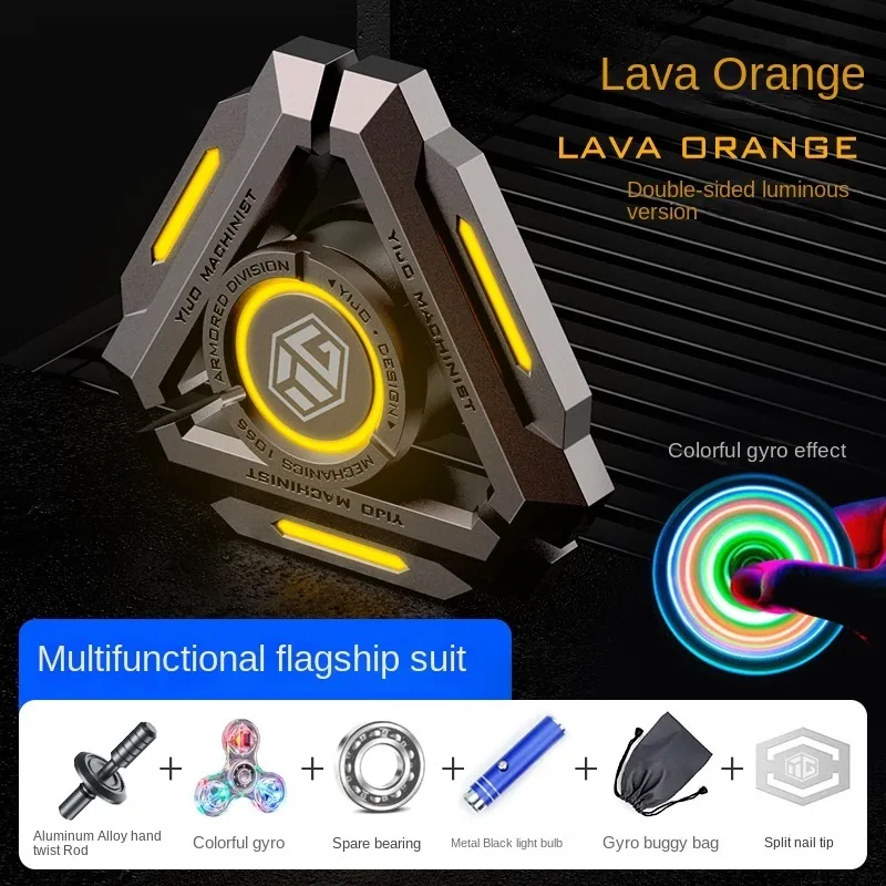 Tol Technologie Smart Fidget Spinner Metaallegering Gyro Lichtgevende ...