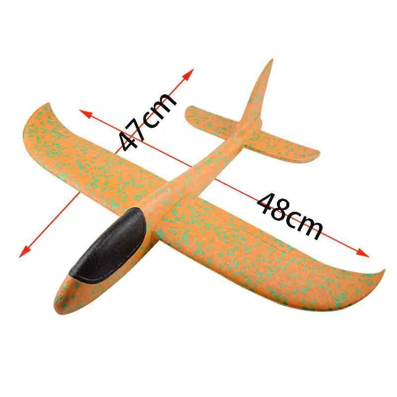 Aircraft Modle 48cm Big Hand Throwing Foam Palne EPP Airplane Model ...