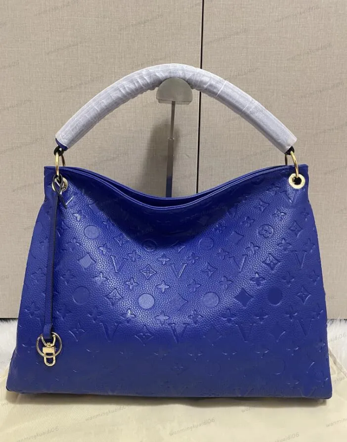 Womens Designer Tote Bags Artsy Embossed Leather Handbag, Vintage ...