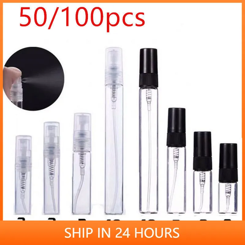 Wholesale of 50100 Black and Clear Portable Mini Perfume Glass glass ...