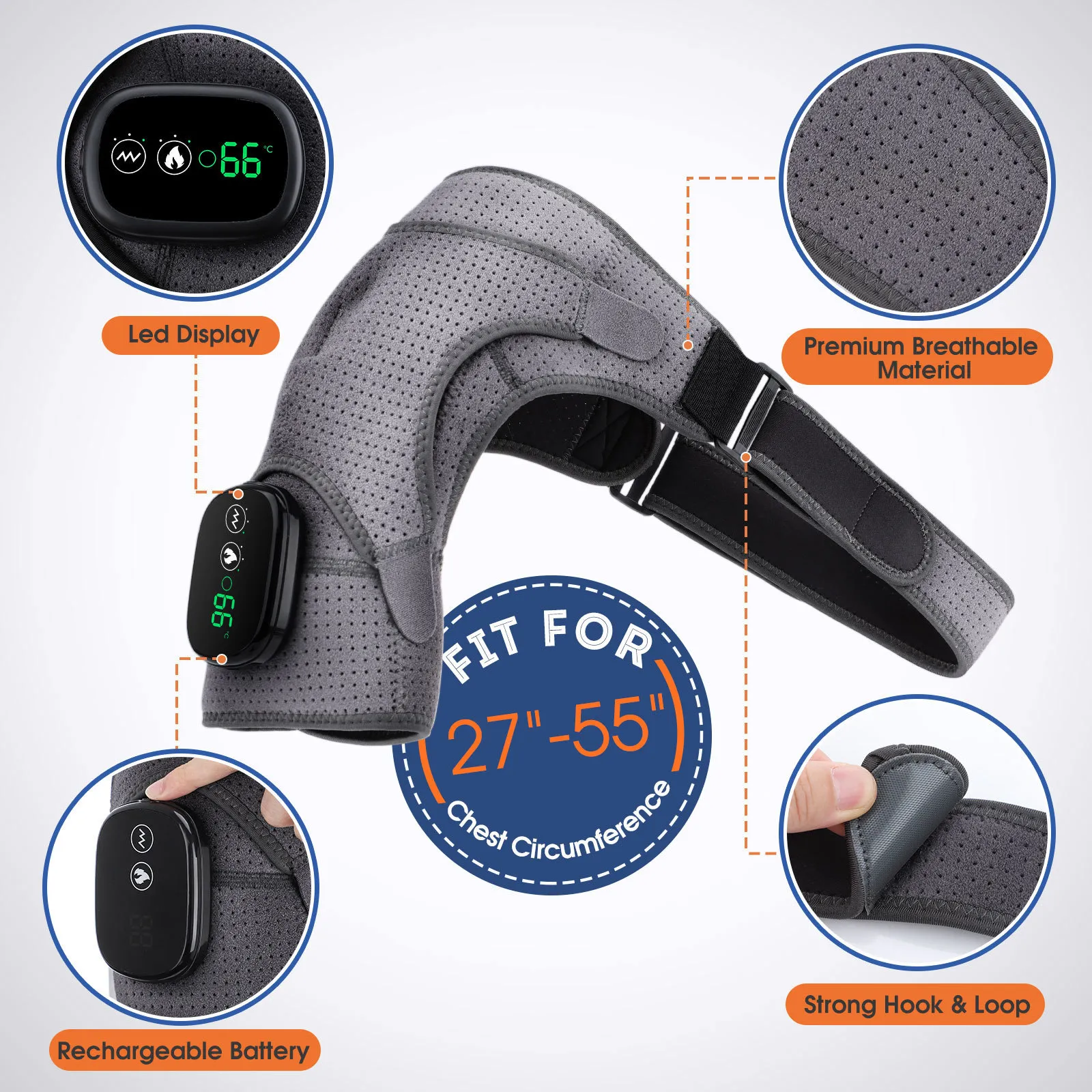 DHgate.com:Electric Massaging Neck & Shoulder Belt with Heating Knee ...