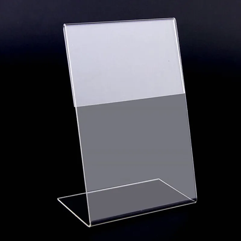 DHgate.com:Acrylic L-Shape Sign and Card Display Holders, 10 Pack, 6 x ...