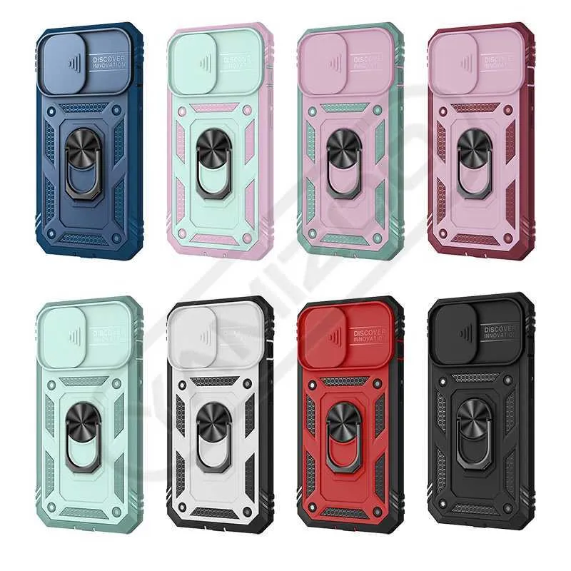 Heavy Duty Shockproof Phone Case With Kickstand & Magnetic Mount ...