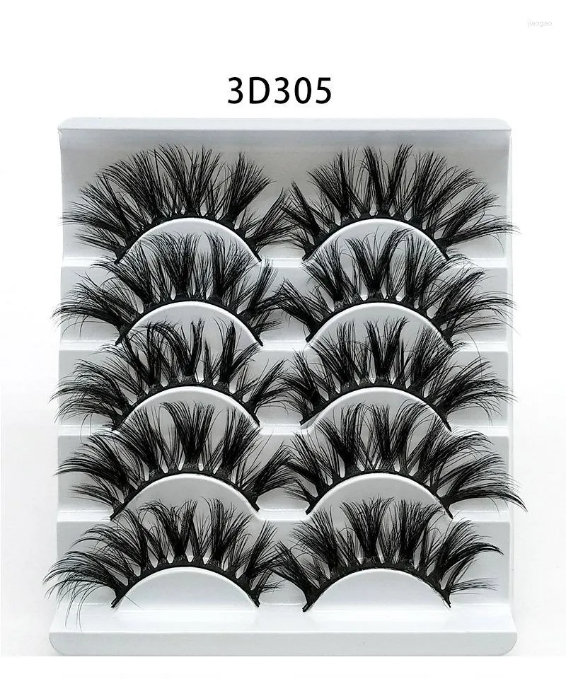DHgate.com:Natural Dramatic 3D Mink False Eyelashes - 5 Pairs of Fluffy ...