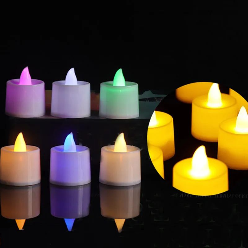 DHgate.com:Flickering LED Tea Lights | Warm White Flameless Candles ...