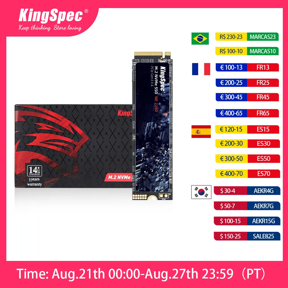 Hard Drives KingSpec SSD M2 512GB NVME SSD 1TB 128GB 256GB 500GB Ssd M.2 Ie Hard Drive Disk ...